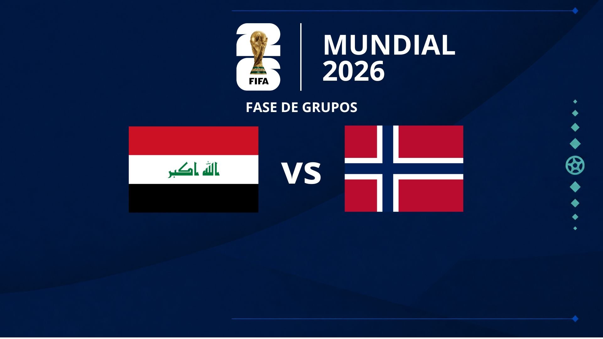 Irak vs. Noruega: cuándo juegan, horario y TV en VIVO - El Economista