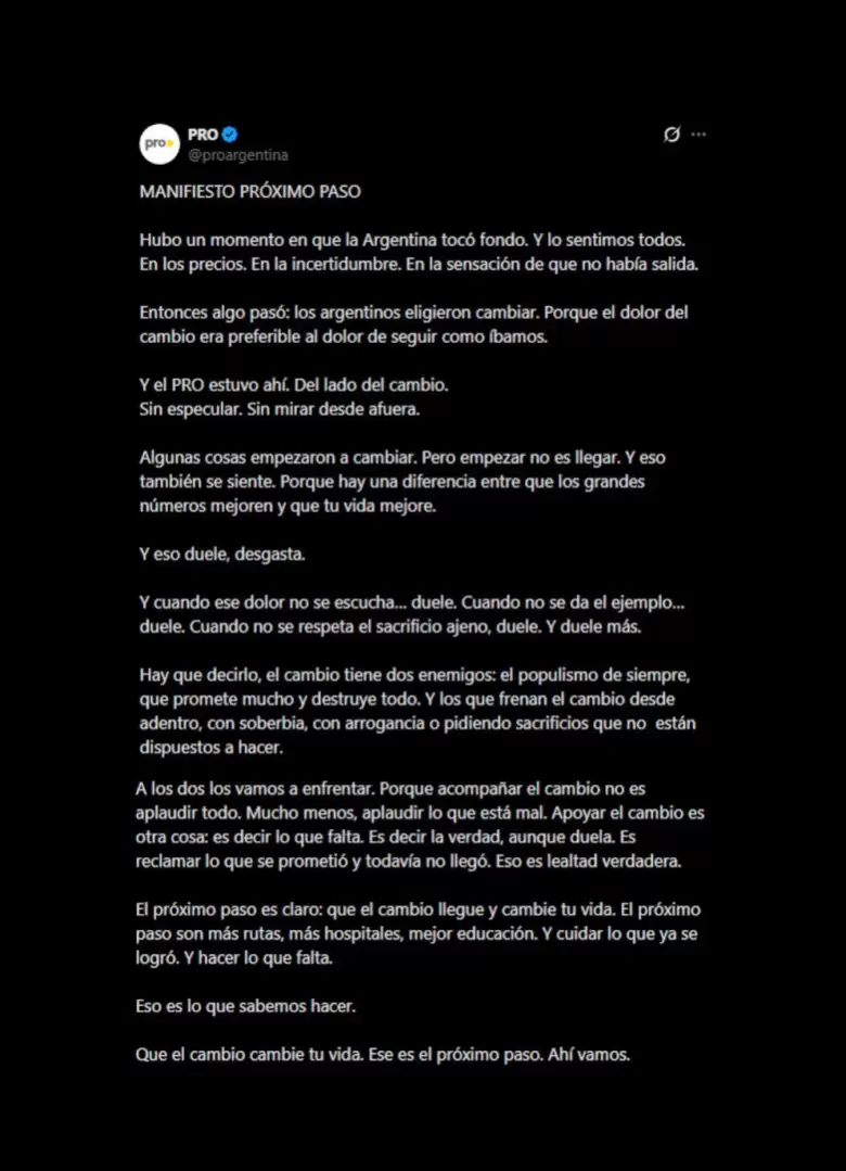 El PRO detonó la tregua con Milei y lanzó un mensaje demoledor por el ...